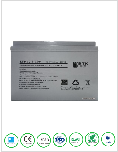 Lithium Battery - LFP 12.8 100- 100Ah - Great Deals & FREE Delivery - GTK Marine Power